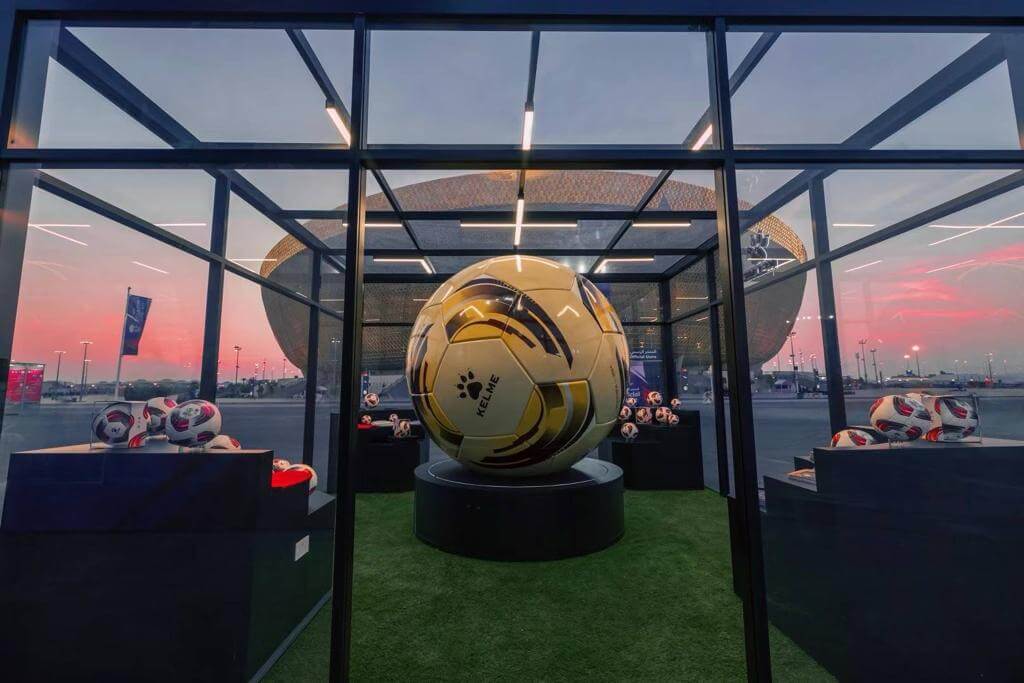 Kelme booth Lusail stadium AFC 2023 - Intelligent Design